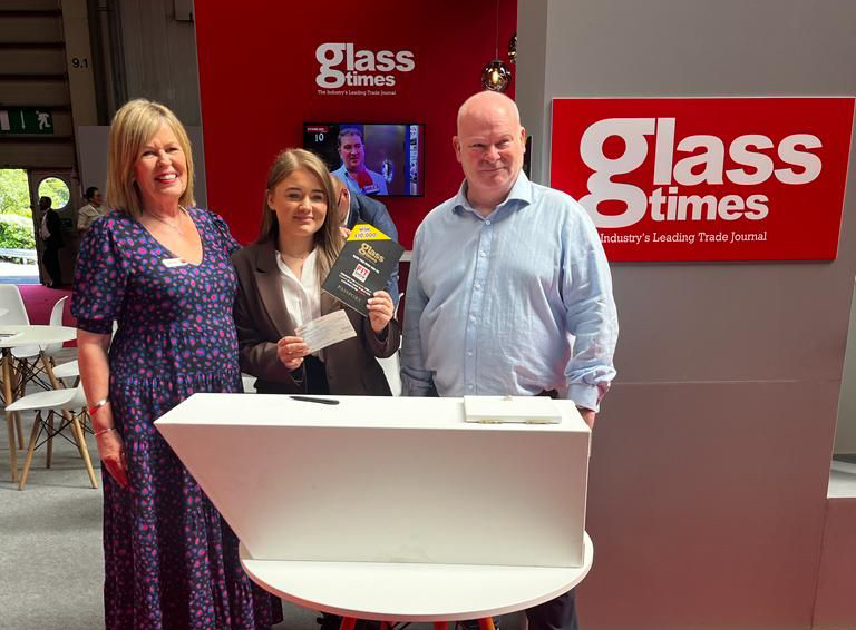 Charlotte Gilbert claims £10k Passport prize - Glass Times