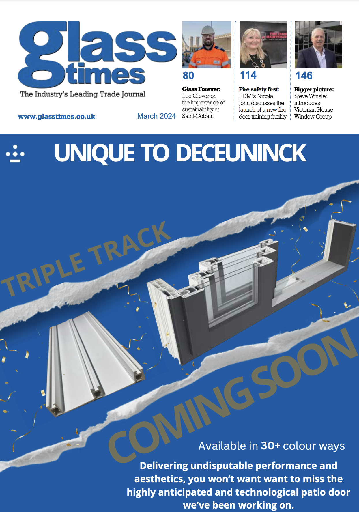 Glass Times March 2024 - UNIQUE TO DECEUNINCK - Glass Times